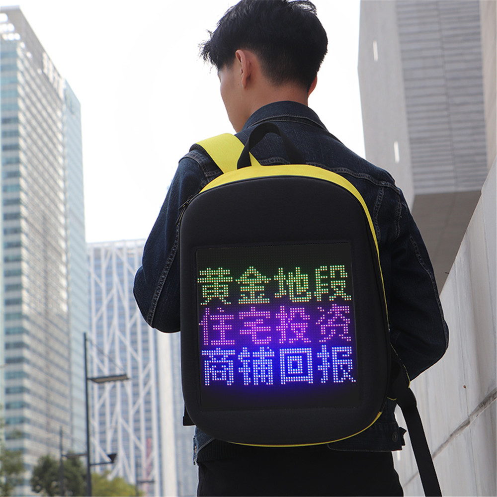 Led Cycling Backpack New Design Fashionable Led Light Bag